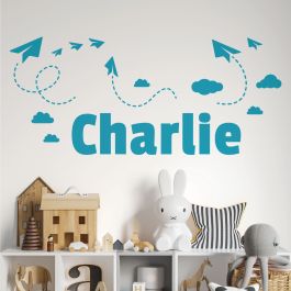 Wall Designer | Personalised Name Children Wall Art Sticker - Sky ...