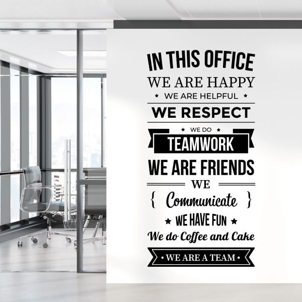 Wall Designer | In This Office We Are Happy, Helpful, We Respect, We do ...
