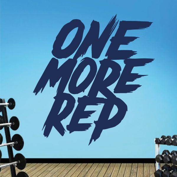 Wall Designer | One More Rep - Gym Motivational Sticker Wall Decal