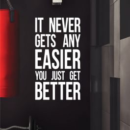 Wall Designer | It Never Gets Any Easier, You Just Get Better ...