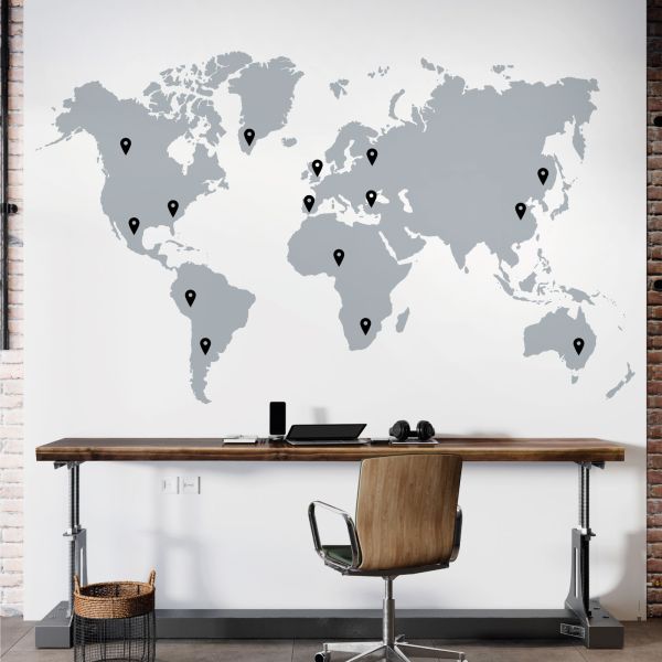 Wall Decal World Map