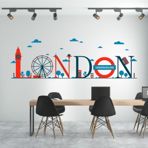 Wall Designer | London Underground Logo - Colour Tube Lines - Decal ...